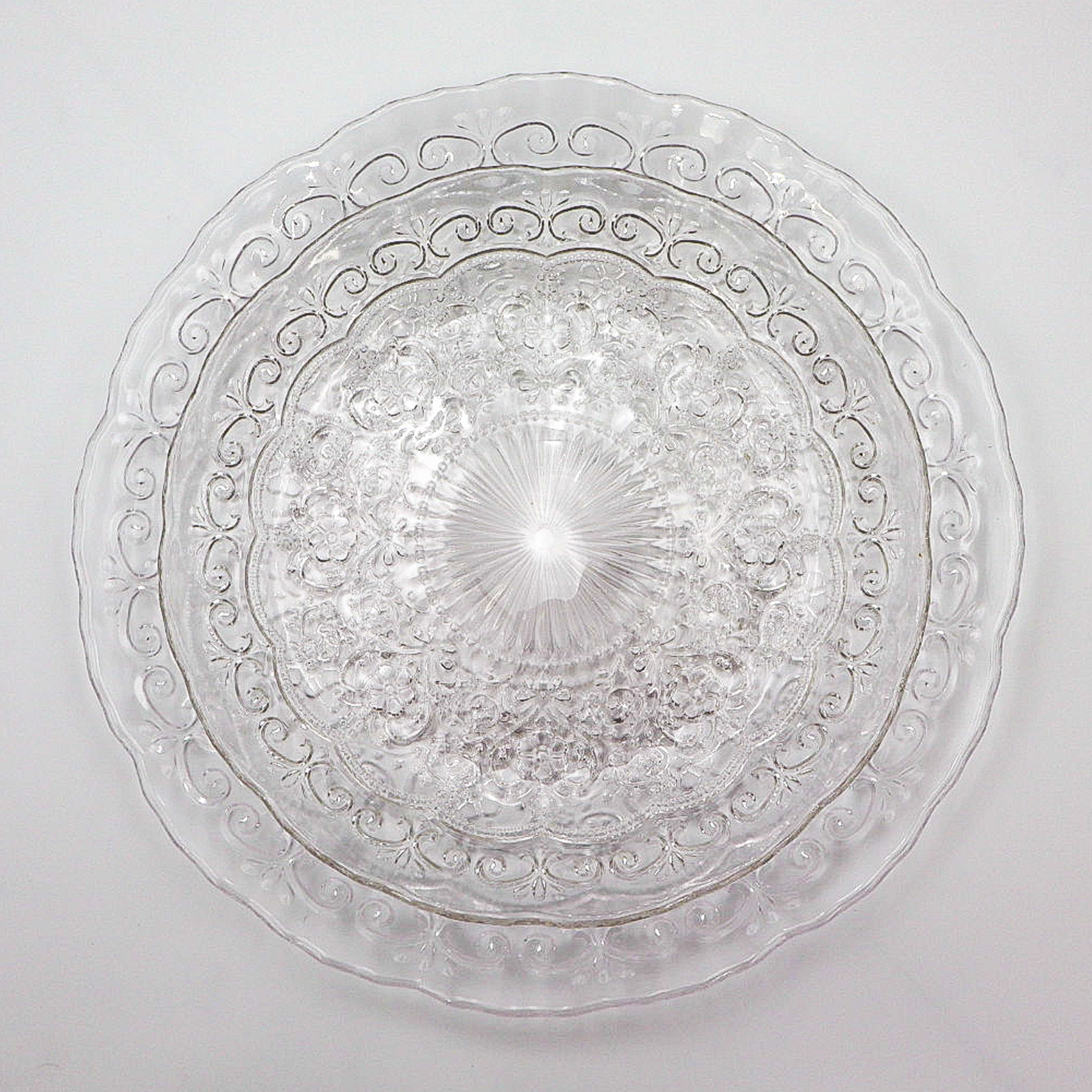 Evening Primrose Glass Plates - Clear – The Wildflower Denver