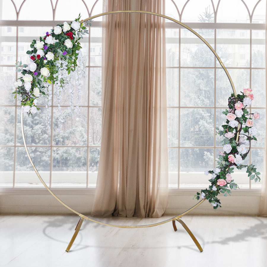 Circle wedding arch with flowers 60 photos - Astyledwedding.com